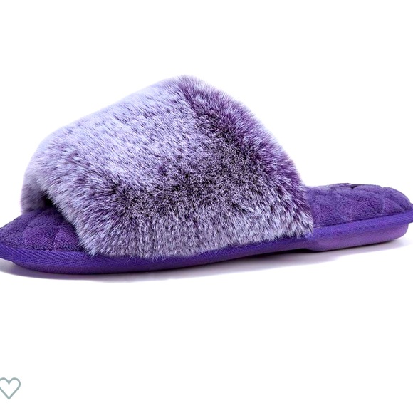 Fanture | Shoes | Fanture Womens Furry Faux Fur Slippers Cozy Memory ...